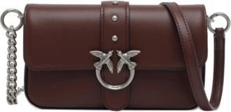 Pinko Pinko, Femme, Sacs, Violet, Taille: ONE Size Love One Sac Bandouli&egrave;re Souple