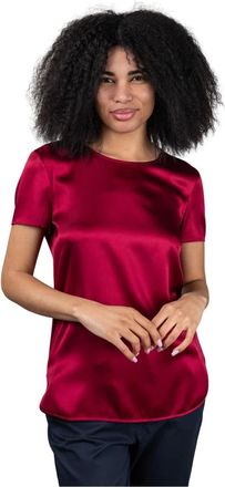 Max Mara Femme, Blouses et Chemises, Rouge, Taille: 36 FR Cortona Blouse
