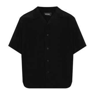 Zadig&Voltaire Homme, Chemises, Noir, Taille: L Chemise &agrave; manches courtes