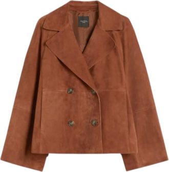 Max Mara Femme, Vestes, Brun, Taille: 40 FR Wkdsospiro Jacket