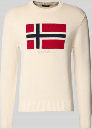 Napapijri Strickpullover mit Rundhalsausschnitt Modell MURA