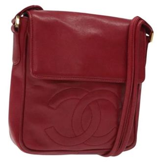 Chanel Pre-owned Cuir sacs-chanel - Femme - Pre-owned - Rouge - Taille: ONE Size