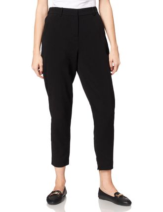 b.young Damen Hose Stoffhose 20803141, Gr&ouml;&szlig;e:42, Farbe:Black (80001)