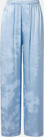 Balenciaga Weite Hose aus Seidensatin