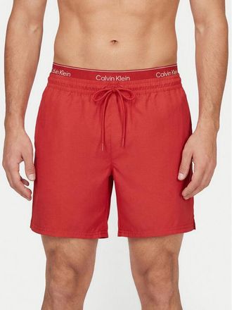 Calvin Klein Swimwear Badeshorts LV00N61023 Rot Regular Fit