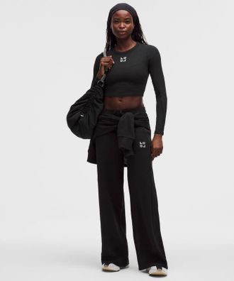 lululemon Pantalon large Scuba taille mi-haute Strass pour Femmes - Taille 2XS