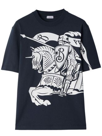 Burberry t-shirt EKD en coton - Bleu