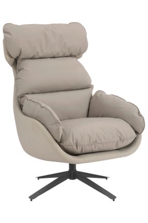 MID.YOU Mid.you Relaxsessel, Taupe, Textil, 81x109x95 cm, Stühle