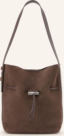 Longchamp Beuteltasche Le Roseau Medium braun