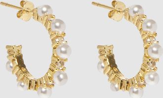 Shaker Jewels Boucles Doreilles Circos Dor&eacute; Nacre