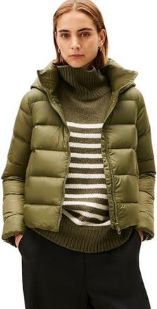 Tommy Hilfiger Veste en Duvet Femme Down Casual Jacket avec Capuche, Vert (Utility Olive), S