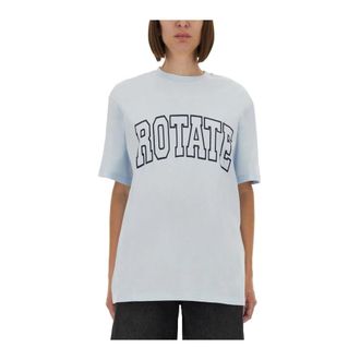 Rotate Rotate Logo T-Shirt - - Tops - Damen - Blau - M