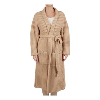 Kiton Textured Cashmere Silk Cardigan - - Knitwear - Damen - Beige - M