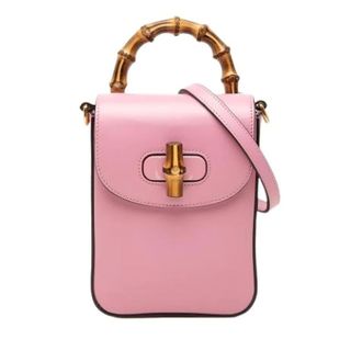 Gucci Sac bandouli&egrave;re mini bambou Pre-owned - Femme - Pre-owned - Rose - Taille: ONE Size