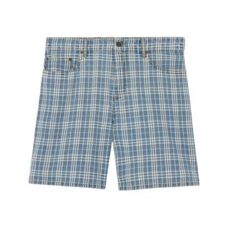Burberry Douglas Check Shorts - - Shorts - Herren - Blau - W32