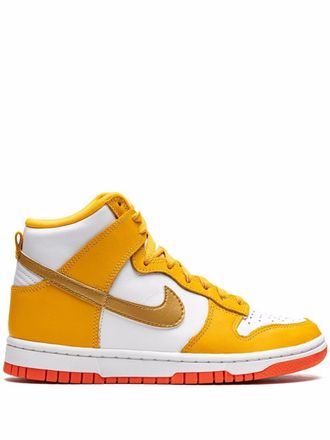 Nike baskets montantes Dunk University Gold - Jaune