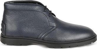 Tod's logo-detail desert boots - Blau