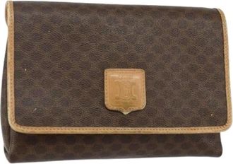 Celine Sac port&eacute; &eacute;paule Vintage Macadam PVC Pre-owned - Femme - Pre-owned - Brun - Taille: ONE Size