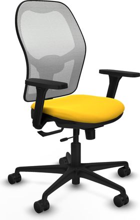 Piqueras y Crespo Economalla Jorquera Stuhl mit 3D-Armen, h&ouml;henverstellbare Lendenwirbelst&uuml;tze, ausgestattet mit Syncro/Traslack und injiziertem Schaum, mit Rollen von 