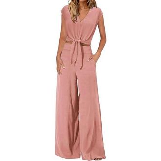 Generic Surv&ecirc;tement en velours pour femme - Loisirs et confortables - Pantalon &agrave; carreaux - Doux pour la peau - Ensemble de v&ecirc;tements de loisirs pour femme, O