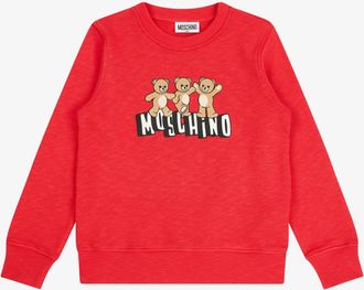 Moschino Moschino Teddy Bear Sweatshirt aus Baumwolle - Rot