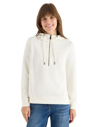 Cecil Damen Troyer-Sweatshirt mit Kapuze
