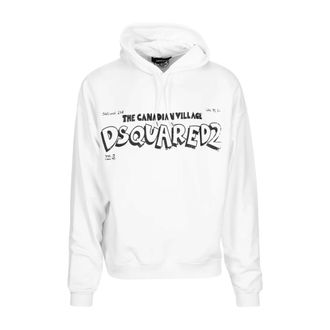 Dsquared2 Herren, Sweatshirts & Hoodies, Wei&szlig;, SGr&ouml;&szlig;e