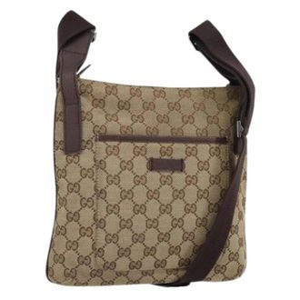 Gucci Pre-owned Canvas Umh&auml;ngetasche - - Pre-owned - Damen - Beige - ONE SIZE