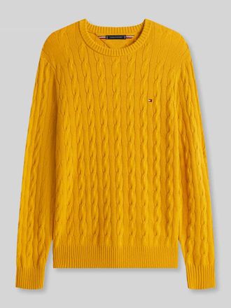 Tommy Hilfiger Regular Fit Pullover aus reiner Schafswolle