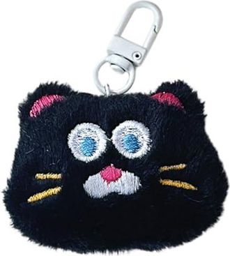 Generic Porte-clés en peluche en forme de chat - Porte-clés mignon en peluche, ornements mignons porte-clés avec pendentif en peluche | Ornement en peluche, p