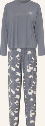 Schiesser Schlafanzug Casual Fashion grau