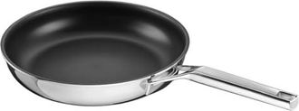 Schulte Ufer Bratpfanne Quasar mit UniverSUS-Oberflächenstruktur und Energiekern, ohne PFAS/PTFE 9558-28, Edelstahl, 28 cm