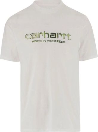 Carhartt Work in Progress Homme, Tops, Blanc, Taille: L Graphic Logo T-Shirt