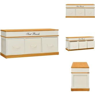 vidaXL Vidaxl - Banc dentr&eacute;e de rangement &agrave; chaussures - Banc Coffre - Banc Rangement - Banc Entr&eacute;e - Meuble Rangement - Mobilier Int&eacute;rieur