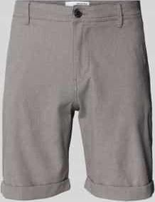 Selected Slim Fit Shorts mit Strukturmuster Modell LUTON