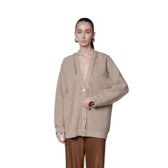 Kaos Kaos - Cardigan - Femme - Pulls - Beige - Taille: 38 FR