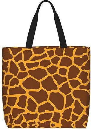 Generic Imprim&eacute; Girafe Sac Fourre-Tout R&eacute;utilisable Tote Bag L&eacute;ger Sac Courses Pour Universit&eacute; Gym Travail