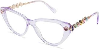 Swarovski Femme, Accessoires, Violet, Taille: 53 MM Sk2047 Optical Frame