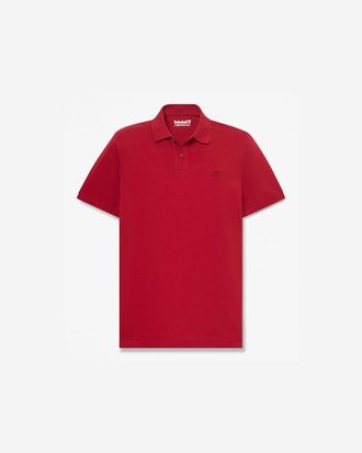 Timberland Oyster River Kurzarm-Polohemd in regul&auml;rer Passform f&uuml;r Herren in Rot, Herren, Rot, Gr&ouml;&szlig;e