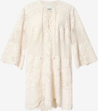 Isabel Marant Robe Solara - Femme - &Eacute;cru - Taillet0 - Isabel Marant - Collection &Eacute;t&eacute; Femme - Nouvelle Collection Capsule La Riviera