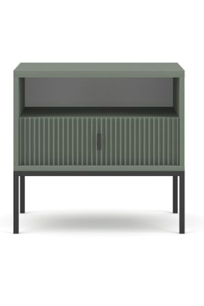 Boxxx Nachtschrank Maggiore, Gr&uuml;n, Metall, 1 Schublade(n) Schubladen, 53.9x52.4x39 cm, Typenauswahl, Schlafzimmer, Nachttische