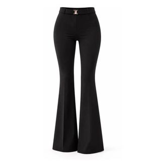BABYLON Femme, Pantalons, Noir, Taille: 48 FR Wide Pantalons