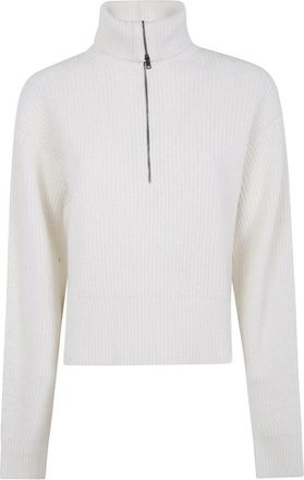 Max Mara Femme, Pulls, Blanc, Taille: 40 FR Pull Nadar Zipp&eacute;