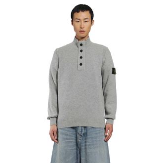 Stone Island 5100040 Lambswool Half-Zip Sweater
