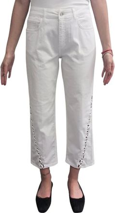Liu Jo Femme, Jeans, Blanc, Taille: W26 Cropped Jeans