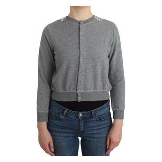 Ermanno Scervino Femme, Pulls, Gris, Taille: 38 FR Cardigans