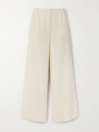 Proenza Schouler Meadow Hose Aus Twill Mit Weitem Bein - Weiß