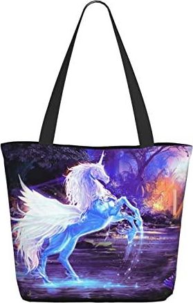 AOOEDM Magic Unicorns Ladies Shopping Bag 13x11x7in.Le cadeau parfait pour la Saint-Valentin.Cest de la Saint-Valentin pour maman, fille, &eacute;pouse, etc