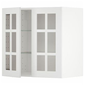 IKEA METOD Wandschrank mit B&ouml;den/2 Glast&uuml;ren