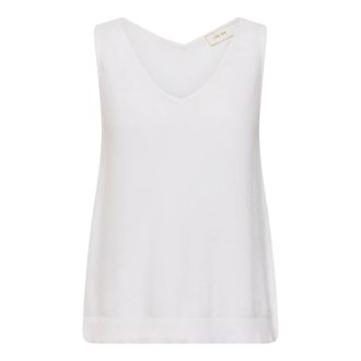 Cream Tricot col en V - Femme - Pulls - Blanc - Taille: 38 FR